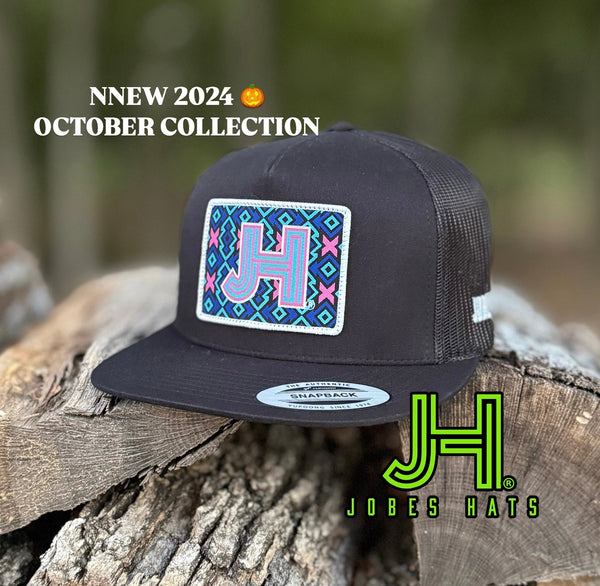 2024 Jobes Hats- All Black- Pink X patch | Jobes Hats, LLC