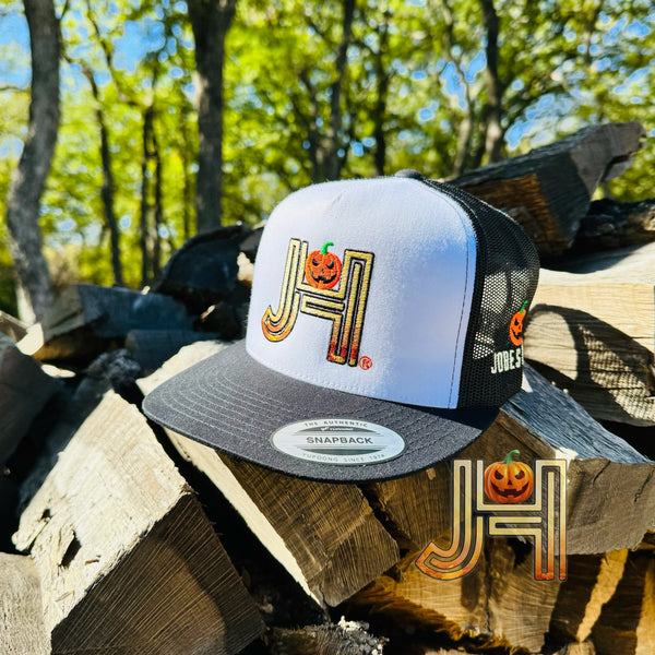 October Collection Jobes Hats Trucker cap - White/Black Halloween ...