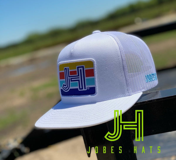 2021 All White Cap Beach Ball Patch | Jobes Hats, LLC