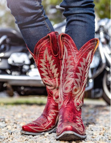 Red White Blue Western Boots